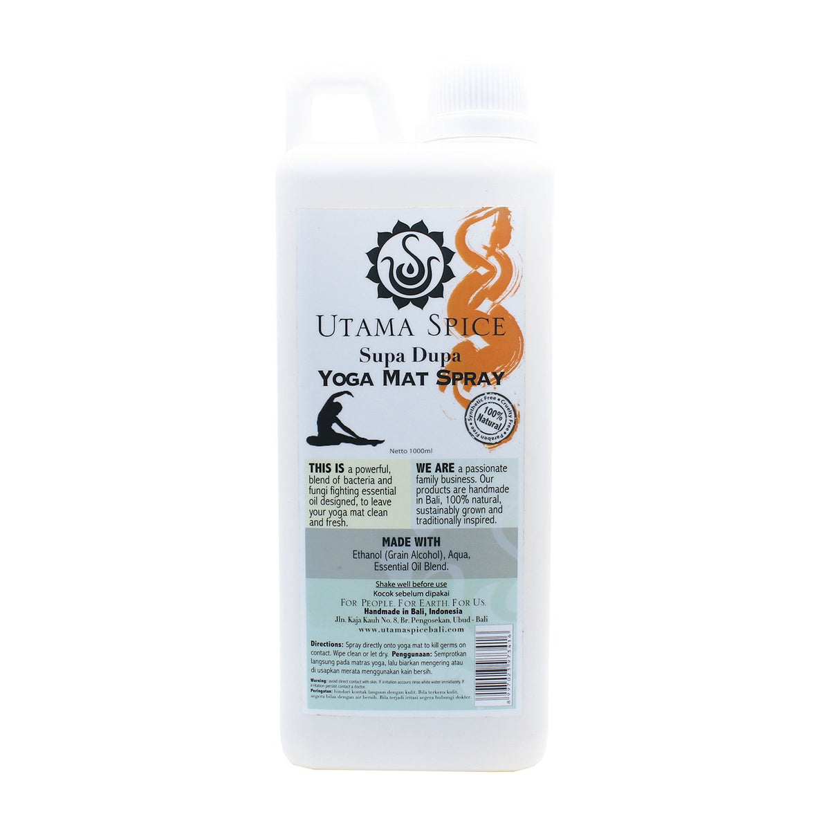 Supa Dupa Yoga Mat Spray Refill 1L – Utama Spice Singapore